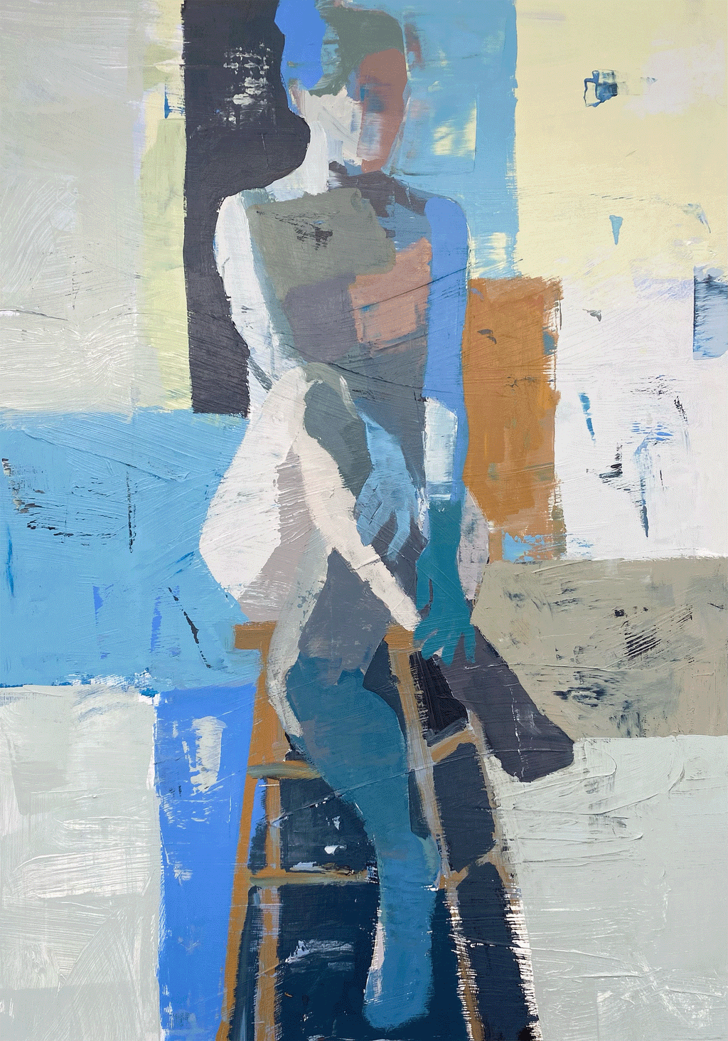 Patience in Cerulean, 30"x40" – Teil Duncan