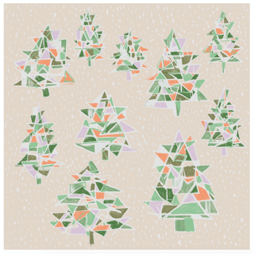 Winter Flurry Screen Print, 18"x18" – Teil Duncan